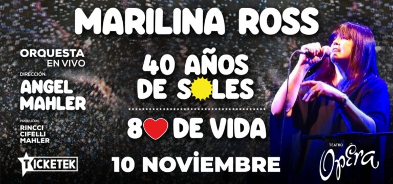 Marilina Ross: 40 años de «soles» y 80 años de vida en el teatro Opera ...